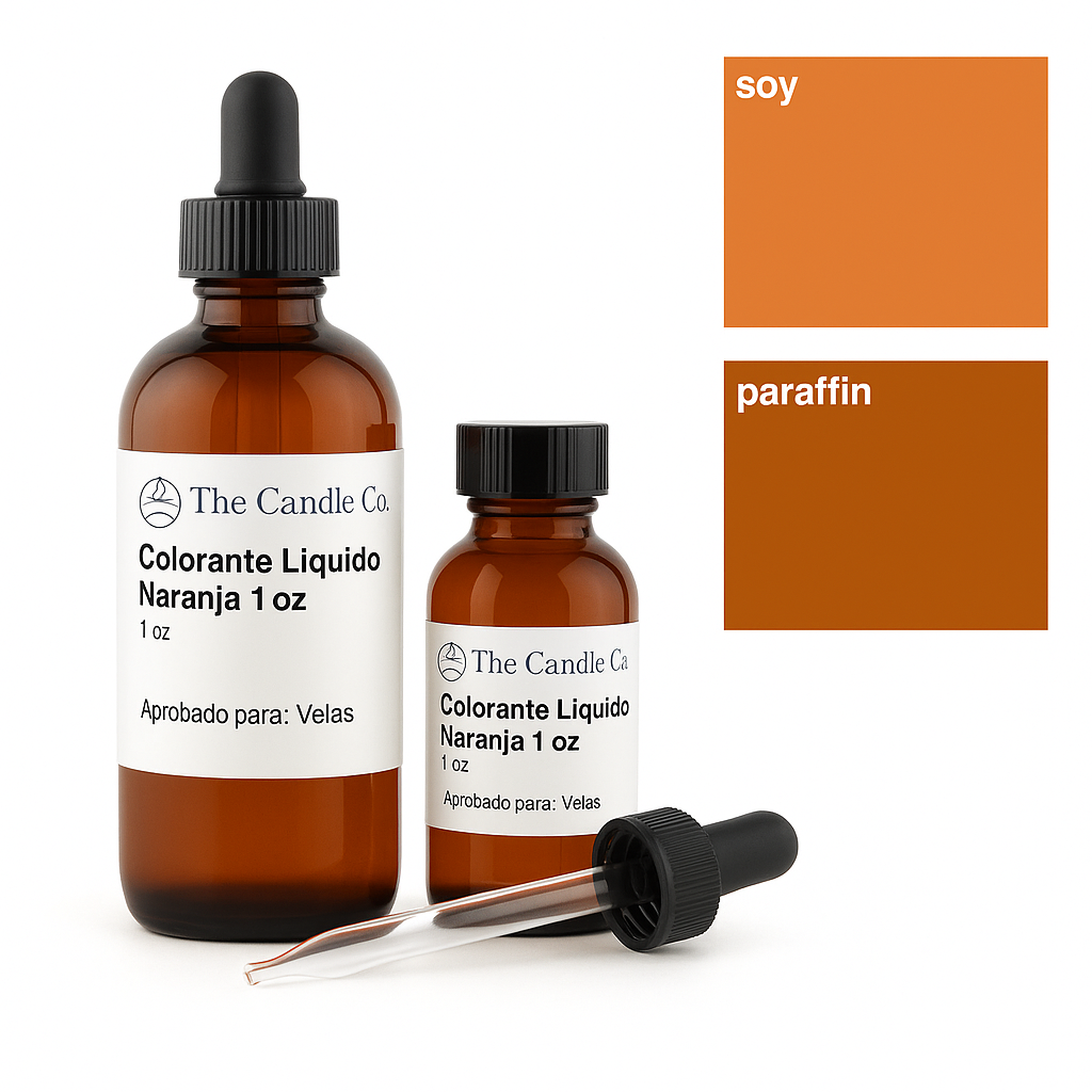 Colorante liquido naranja – The Candle Co.